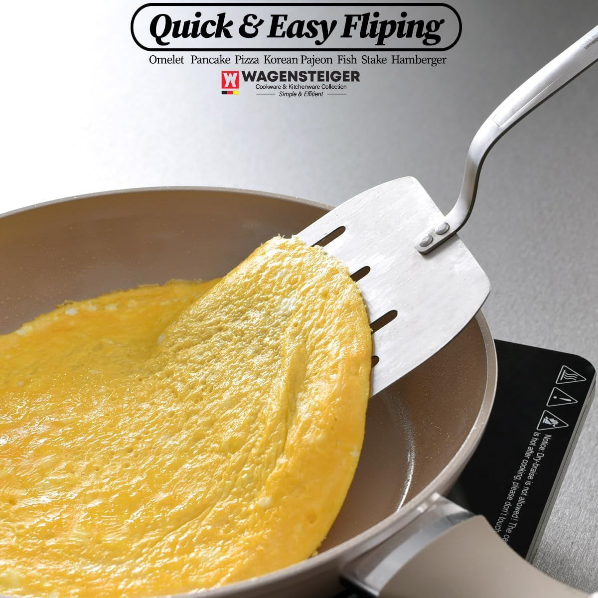 Buy Premium Sus304 Stainless Steel Spatula - Slotted, Ergonomic ...