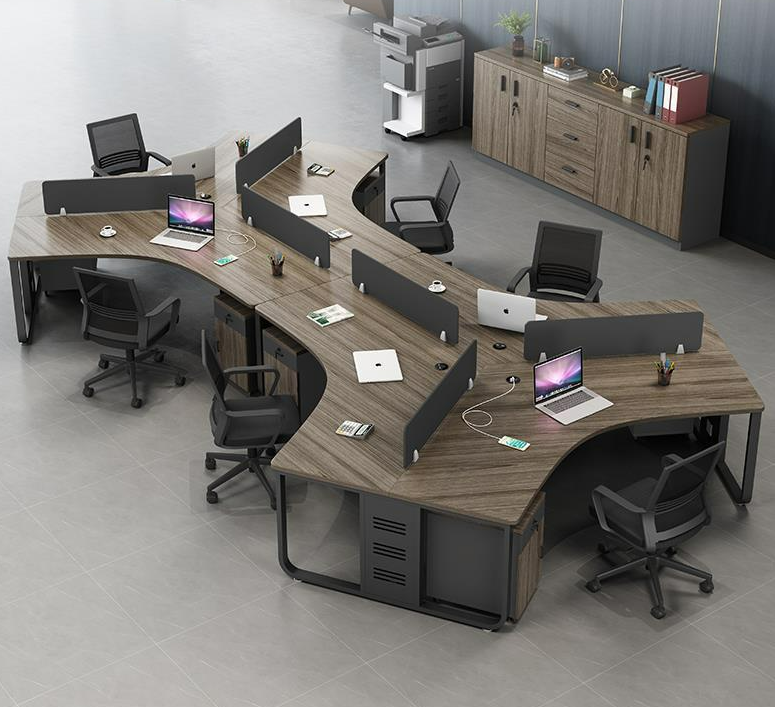Buy Modern Office Staff Desk For 3, 6, Or 8 People from Nantong Sijixin ...