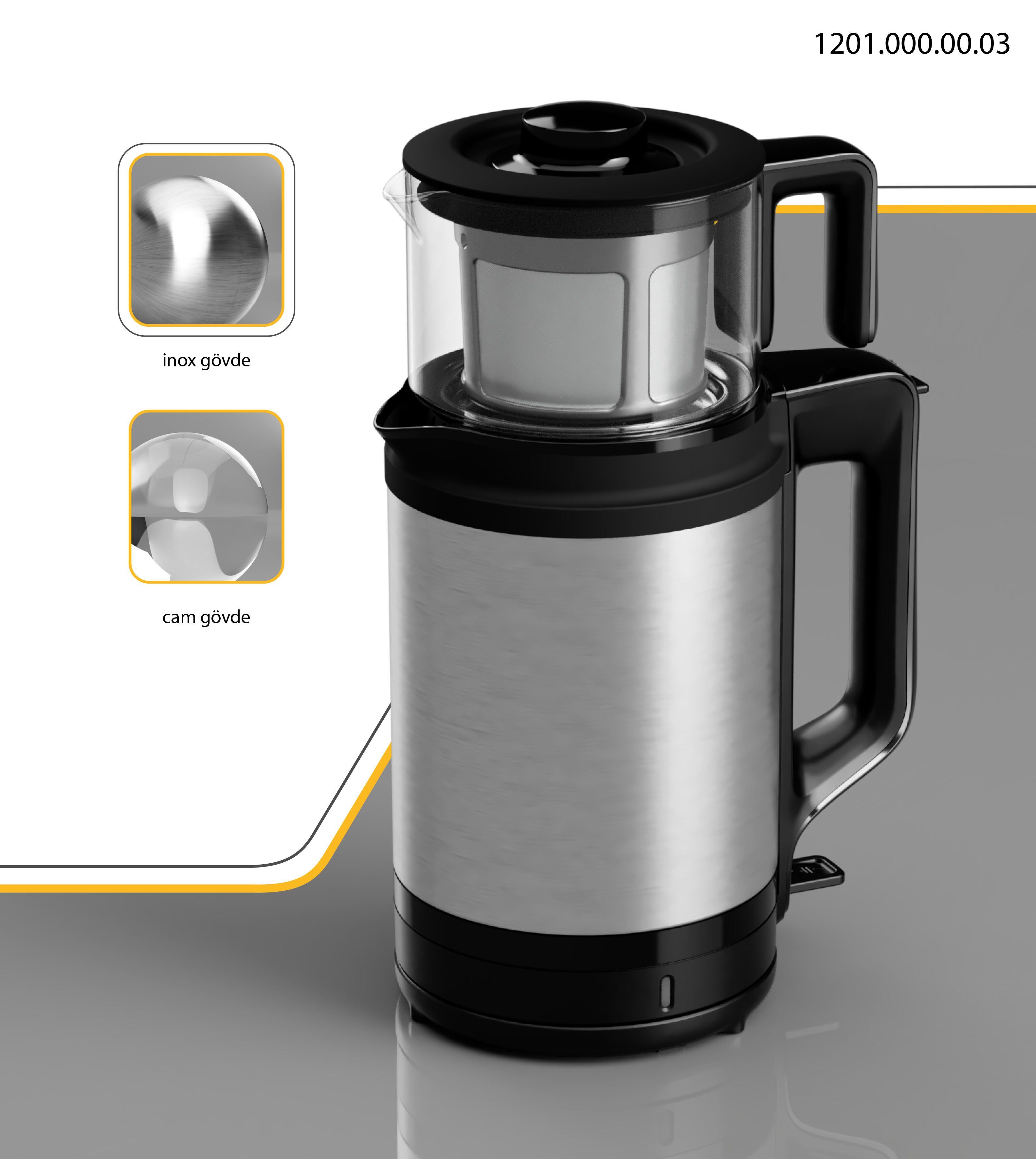 Buy Tea Maker Machine With Inox & Glass Material Private Label ...