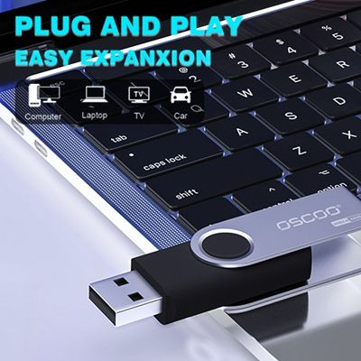 Buy Oscoo Swivel Usb Flash Drive 2.0 3.0 8gb 16gb 32gb 64gb Rotatable ...