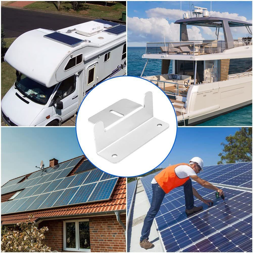 Buy Anodized Aluminum Solar Panel Mounting Z Bracket For Rv Off Grid ...