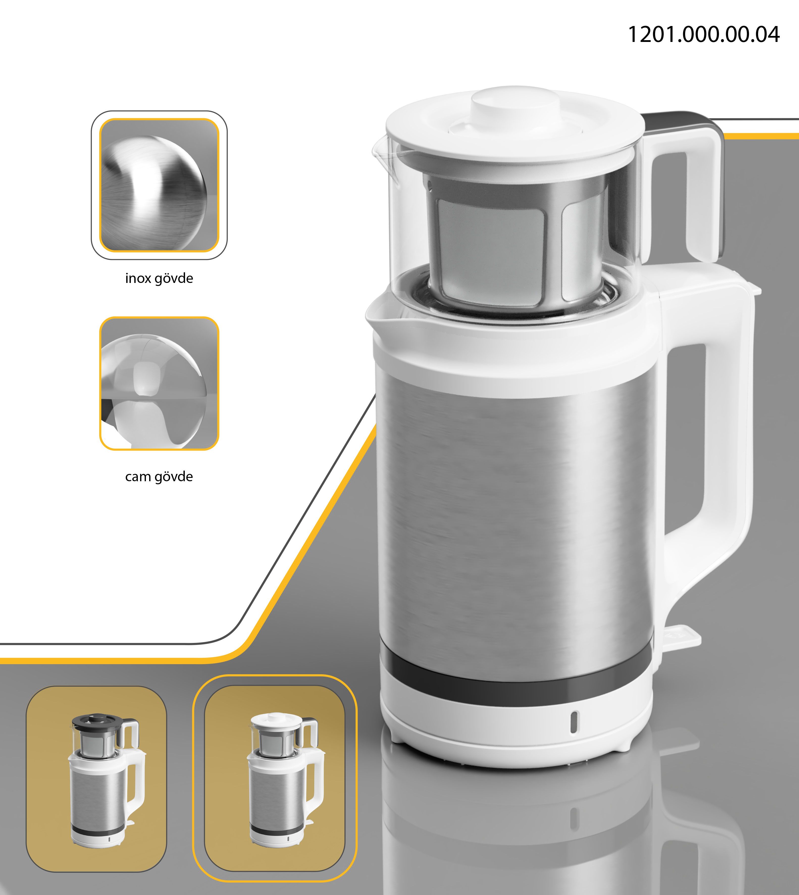 Buy Tea Maker Machine With Inox & Glass Material Private Label ...