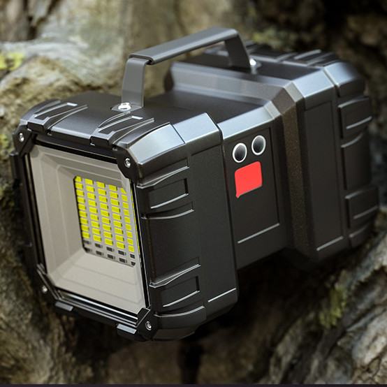 Buy 2 Headed Rechargeable Flashlight, Led Spotlight Flashlight Handheld ...