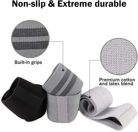 Buy 3 Resistance Bands Hip Circle Glute Hip Bands Loop Exercise Booty ...