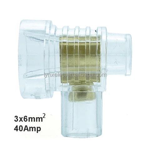 Buy 3x6mm 40amp Cable Connector Single Or Double Screw from Ningbo ...