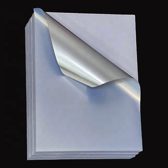 Buy A4 Matte Silver Foil Labels Full Sheet Self-adhesive Compatible ...