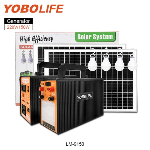Buy Africa Solar Kit Yobolife Lm-9150 Home Emergency Supply Solar Power ...