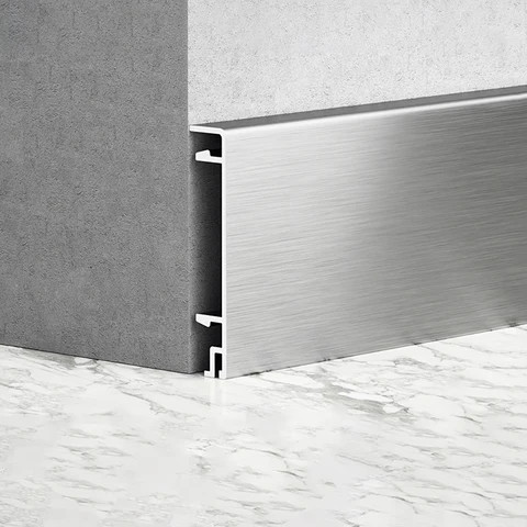 Buy Aluminium Profile Skirting Baseboard Wall Skirting Board Flooring ...