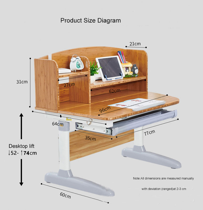 Buy Children Furniture Set Multi Function Student Reading Table Kids ...