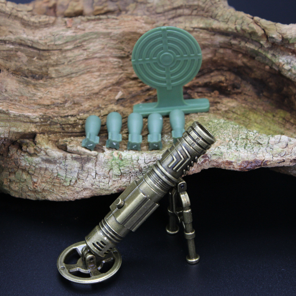 Buy Custom Keychains Gun Weapons Kids Toy Guns With Bullets Shoot Metal ...