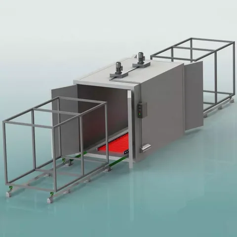 Buy Custom Open Both Sides Electric Electrostatic Powder Coat Oven With ...