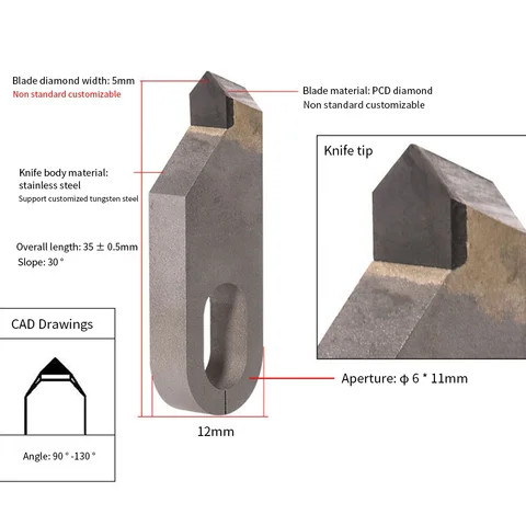 Buy Diamond Milling Cutter 90-130 Angle Pcd Turning Tool Diamond Width ...