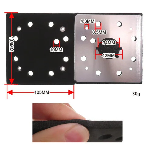 Buy Discount 14 Holes Metal Grinder Sanding Disc Backing Buffing Pads ...