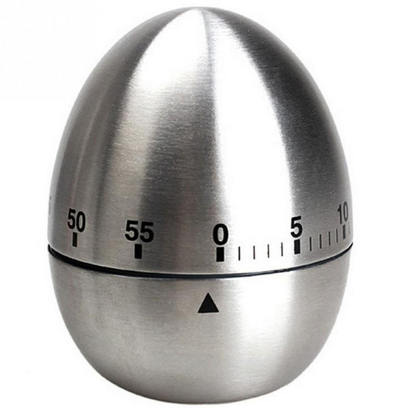 Buy Egg Timer Stainless Steel Mechanical Countdown Reminder Kitchen ...