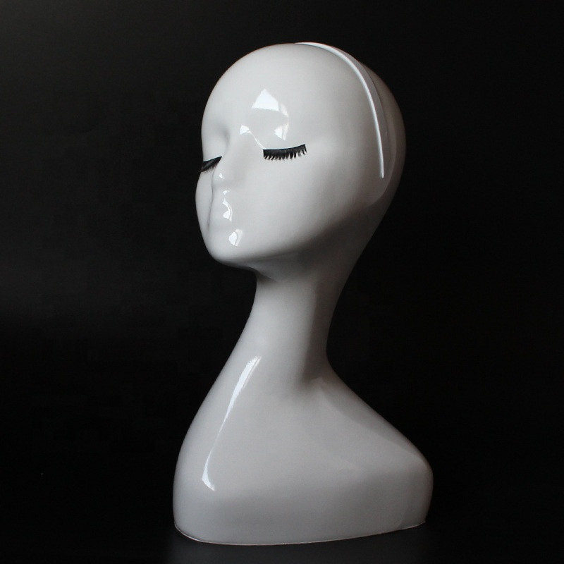 Buy Female Frp Abs Resin Mannequin Head For Shop Window Display Prop ...