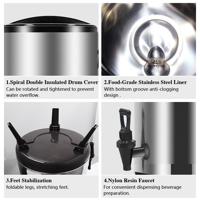 Buy Fest Bubble Tea S/s Heat Insulation Barrel Insulating Bucket ...