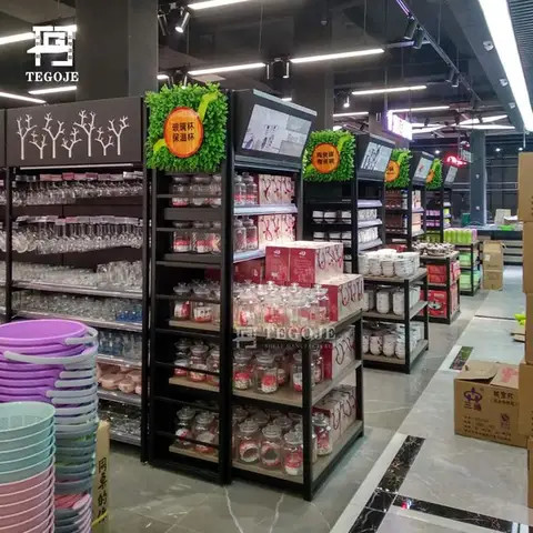 Buy Heavy Duty Supermarket Metallic Shelves /store Display Racks /shelf ...