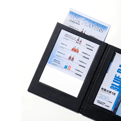 Buy Hot Sales A4 Foldable Rechargeable Led Menu Restaurant Bar Menu ...