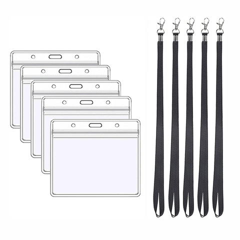 Buy Id Card Holder 3x4 Inch Large Vertical Clear Plastic Business Case ...