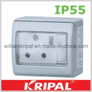 Buy Ip55 15a Round Pin Waterproof Outlet from ZHEJIANG ZJKRIPAL ...