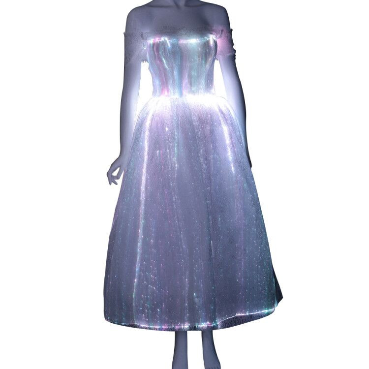 Buy Led Light Up Fibre Optic Dress Lady Womens Evening Dresses Women ...