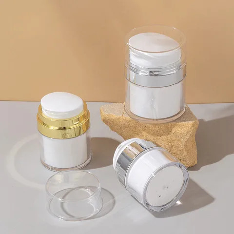 Buy Luxury Empty Transparent Frosted Plastic Acrylic Cosmetic Jar 15g ...