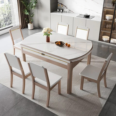 Buy Mesa De Jantar Extendable Dining Table Set Mesa De Comedor Marble ...