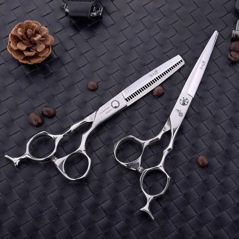 Buy New Black Red Stainless Steel Professional Hair Scissors Barber ...