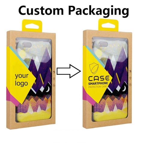 Buy New Design Black Retailing Paper Kraft Phone Cover Box from ...