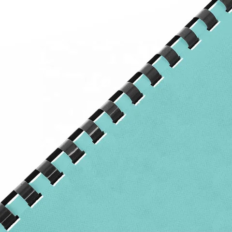 Buy 100 Pack A4 Binding Size 8mm Black White Plastic Binding Rings ...