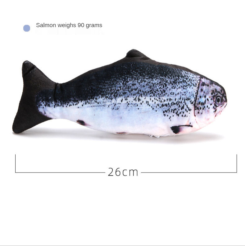 Buy Pet Soft Electronic Fish Shape Cat Toy Electric Usb Charging ...