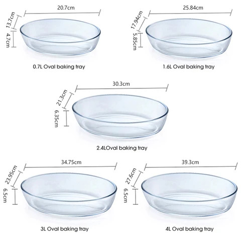 Buy Professional Oval Bakeware Dinner Set Nonstick Pan Heat Resistant ...