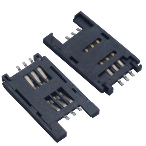 Buy Self Locking 6pin Smd Sliding Flip Type Sim Card Connector from ...