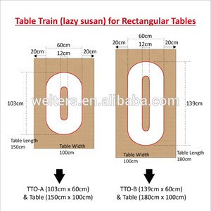 Buy Table Train No Swivel Lazy Susan Turntable from WELTERS CO., LTD ...
