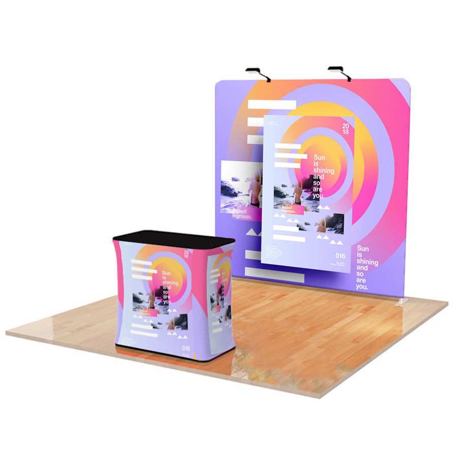 Buy Tension Fabric Backdrops Trade Show Folding Booth 10x20ft Backdrop ...