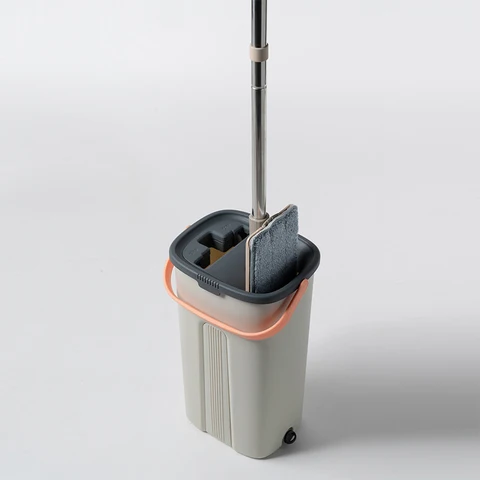 Buy Twist Mop Bucket Dry Cleaning Mop Rodo Magico Flat Mop With Bucket ...