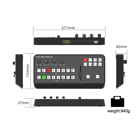 Buy Tystvideo Colorful Usb Mini Vmix Switch Panel With Tally Function For Live Streaming Newly ...