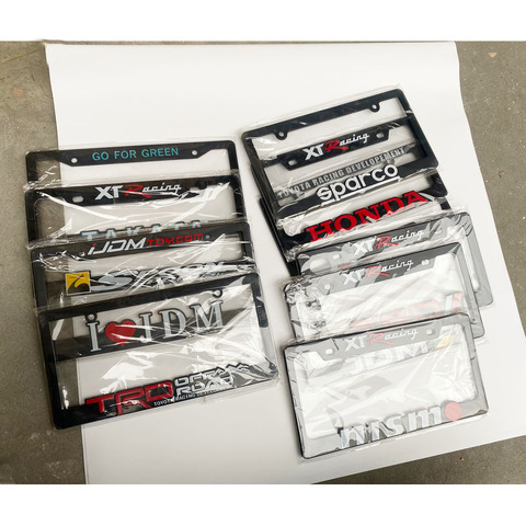 Buy Usa Jdm Trd Plastic Stainless Steel Custom Car License Plate Frame ...