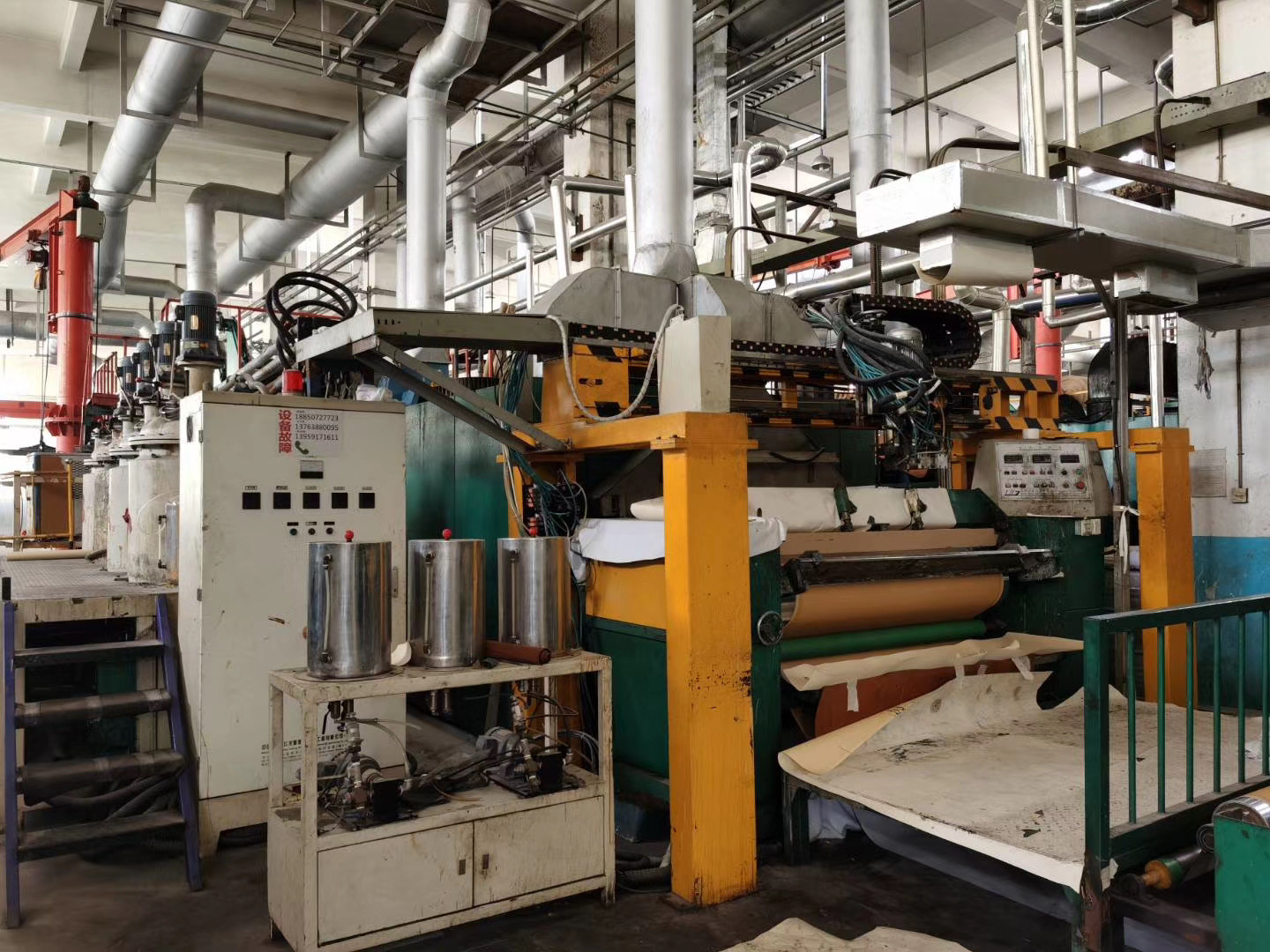 Buy Used Dry Process Pu Synthetic Leather Production Line 3 Coating ...