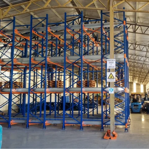 Buy Warehouse Shuttle Shelving Steel Heavy Duty Customized Pallet Radio ...