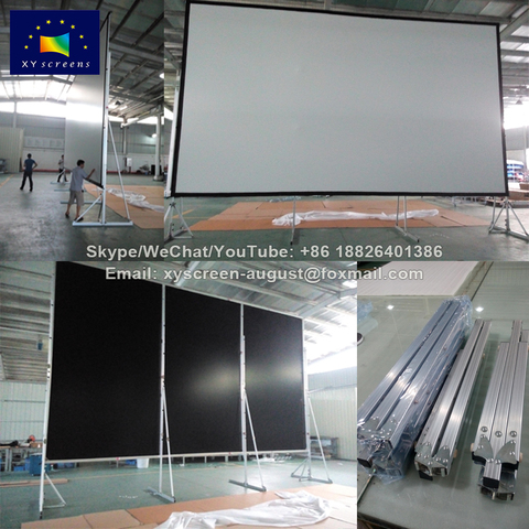 Buy Xyscreen 300 Inch Front And Rear Fast Fold Projector Screen Outdoor ...