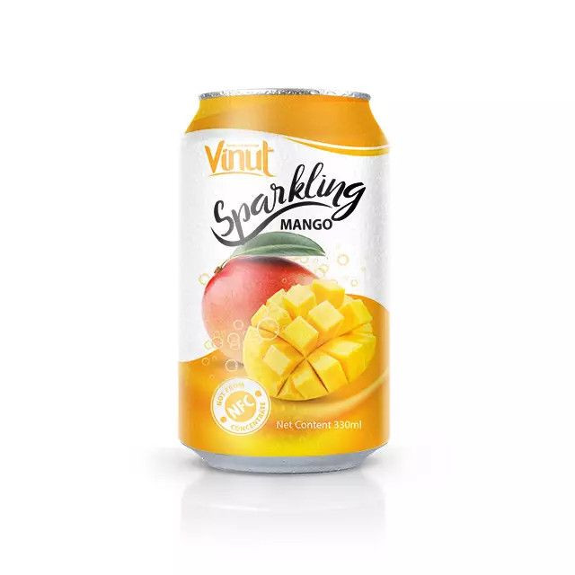 Buy 330ml Vinut Sparkling Mango Juice Drink from Vinut, Vietnam ...