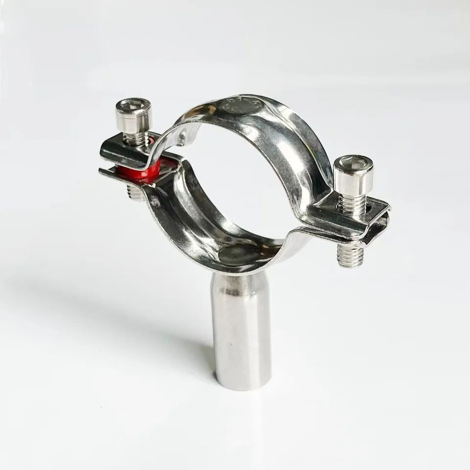 Buy Stainless Steel Fixing Clip Bracket Round Clamp Hoop Water Pipe ...