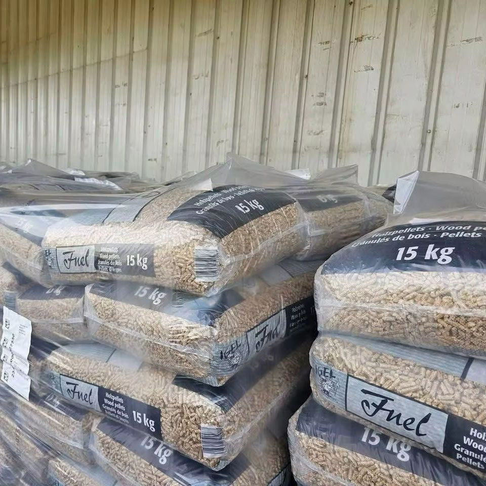 Buy Biomass Pellets Fuel 6mm 8mm Stick Pine Wood Pellets 15 Kg Bags And ...