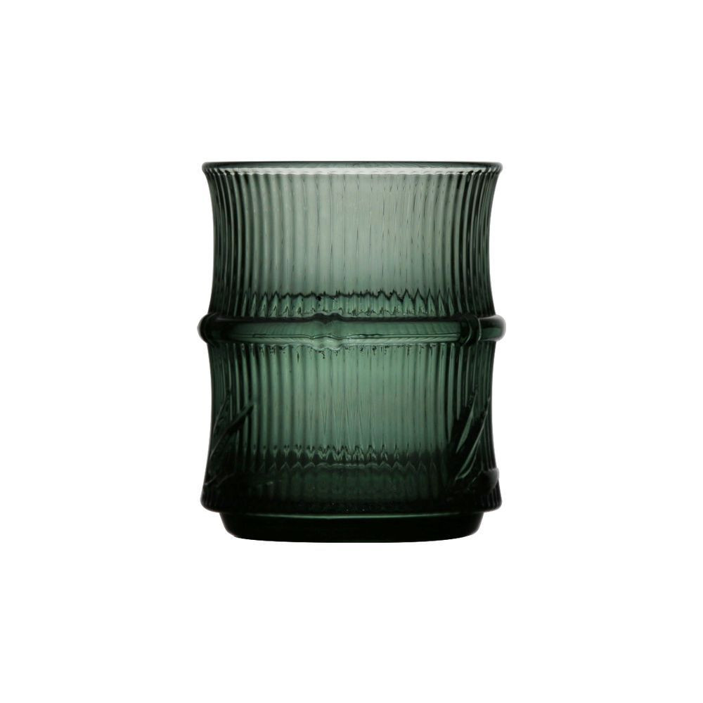 Buy Bamboo Green Colored Glass Tumbler Set from Shanxi Banmude Glass ...