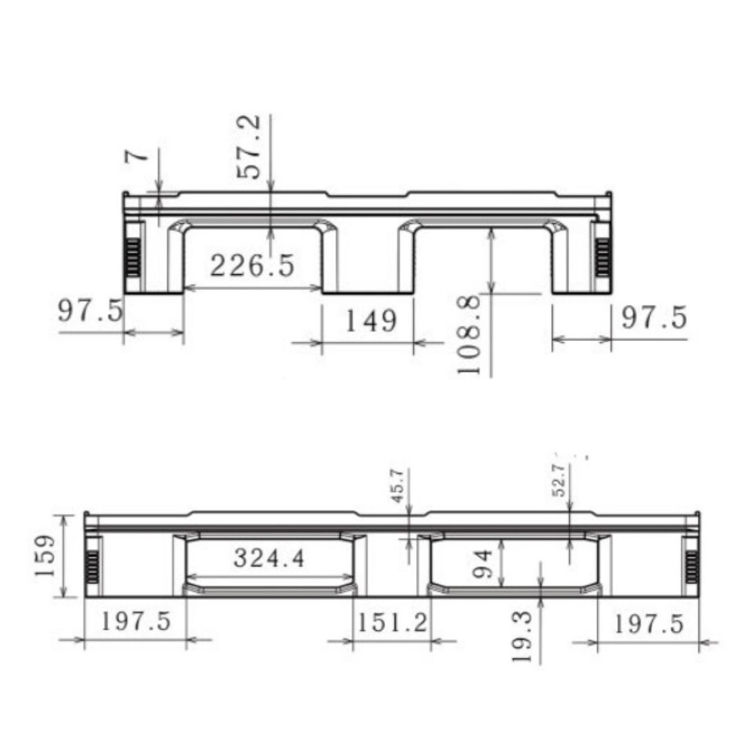 Buy Eco Euro Pallet – Single Surface, Heavy-duty (1200 X 800 Mm X 160mm ...