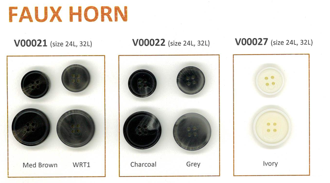 Buy Faux Horn Button from Company - ET VINA LTD, Vietnam | Tradewheel.com