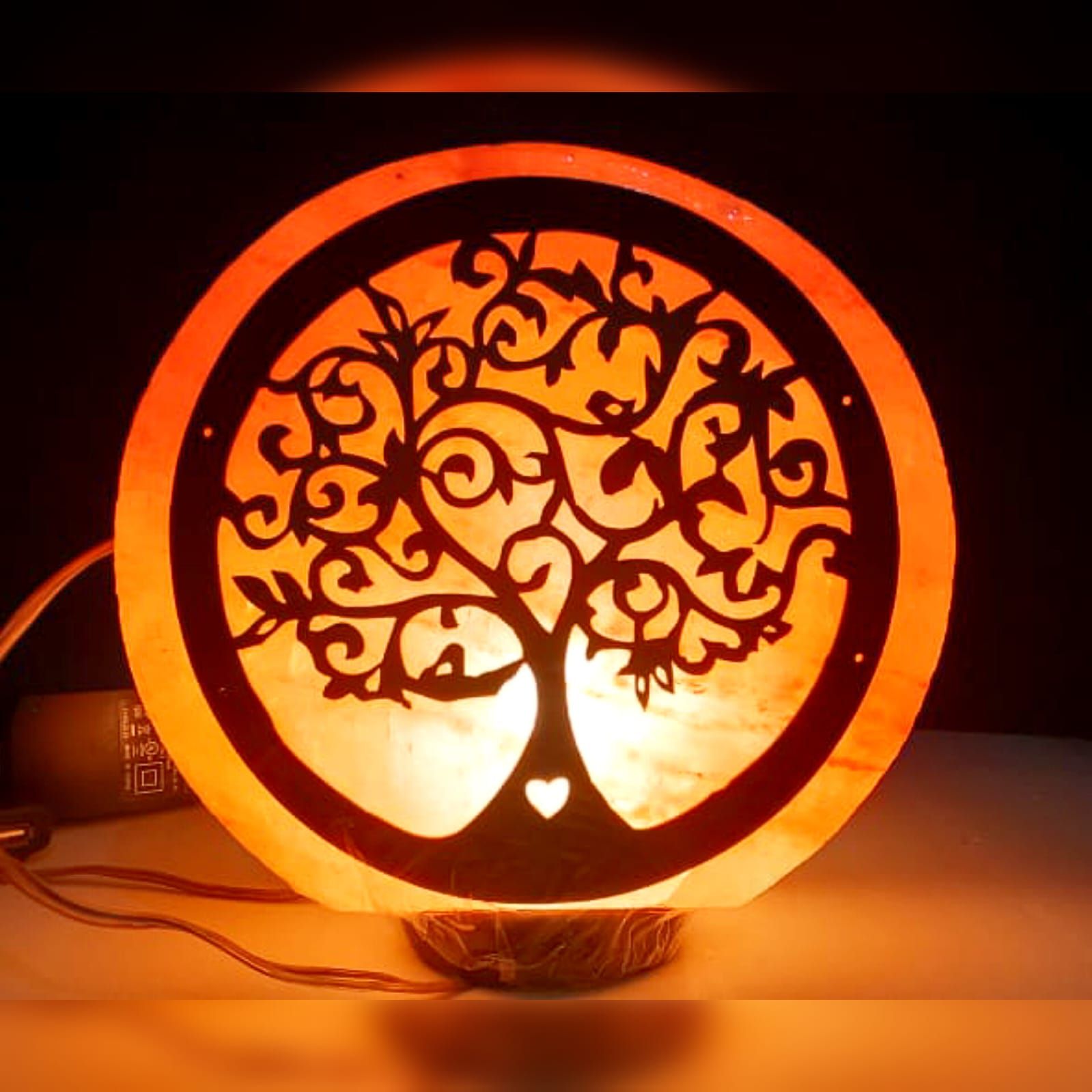 Buy Himalayan Sphere Salt Lamp With Wooden Base, Better Bulb & Usb/wire ...
