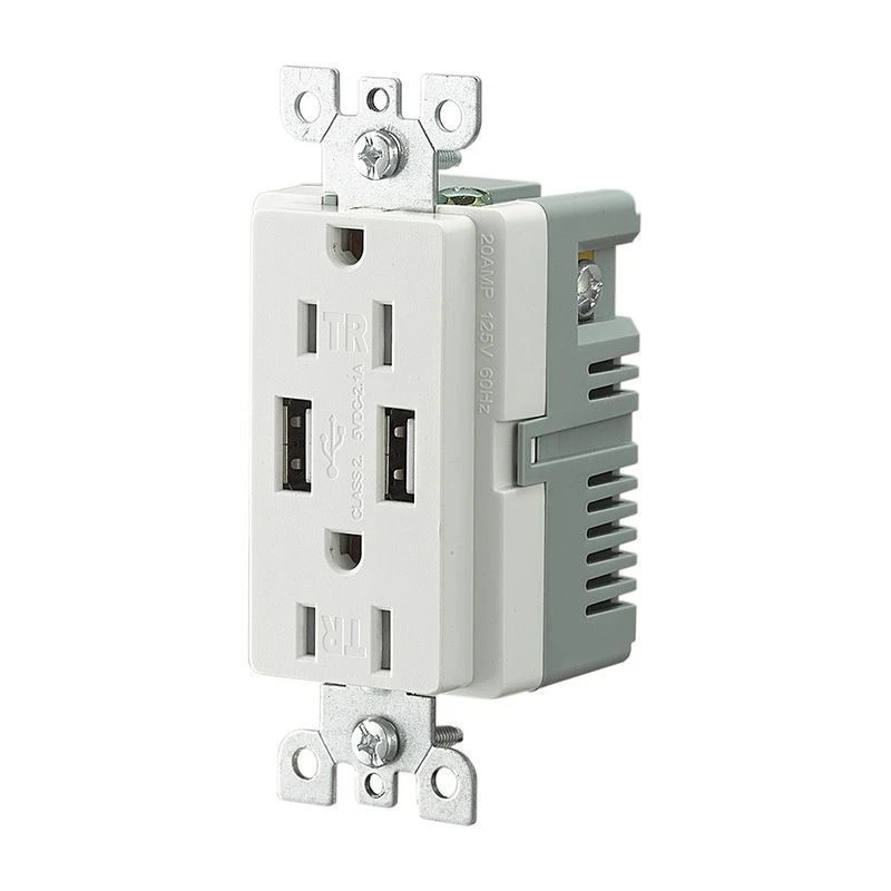 Buy American Type Combination Duplex Outlet And Usb Outlet from Shouxin ...