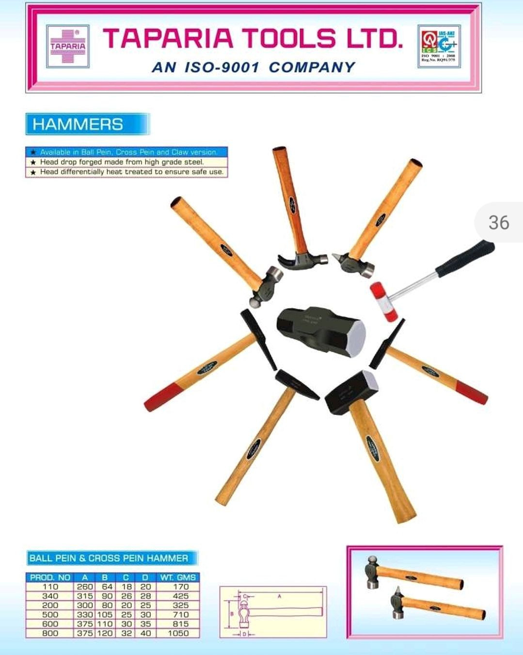 Buy Taparia Hand Tools from TAPARIA, India | Tradewheel.com